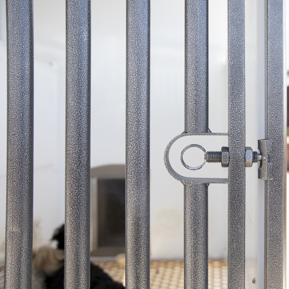 Powder Coated Stainless Steel Kennel Front | Top-Quality