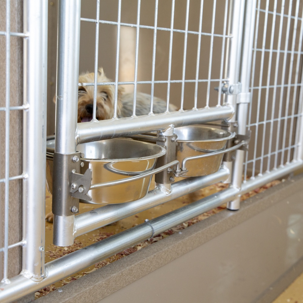 Stainless Steel Dog Bowl Bracket | Backyard Pet Supplies